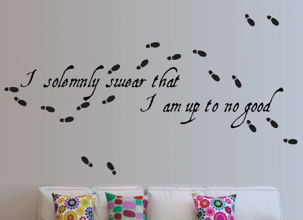 I solemnly swear I am up to no good Wall Sticker - Marauders Map Wall ...
