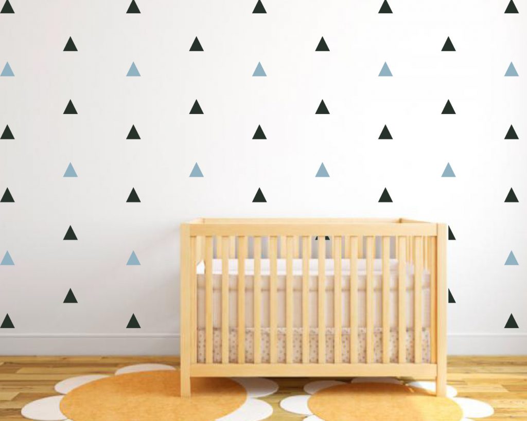 Triangle Wall Sticker Set, Triangle Stickers, Triangle Decor Stickers ...