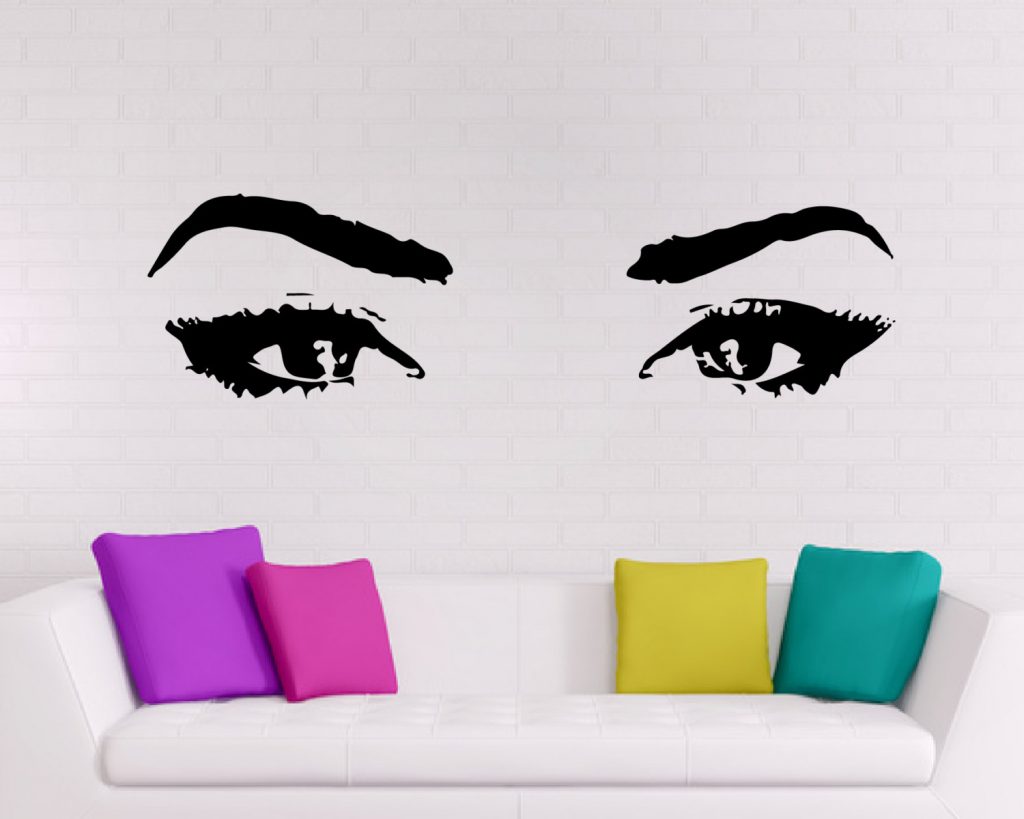 Eyes Wall Sticker - Wall Sticker Art - Wall Decor - Beautiful Wall Art ...