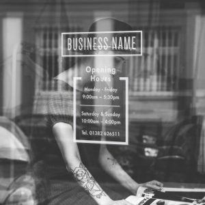 Opening Hours Signage | Urban Artwork