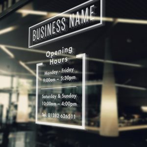 Opening Hours Signage | Urban Artwork