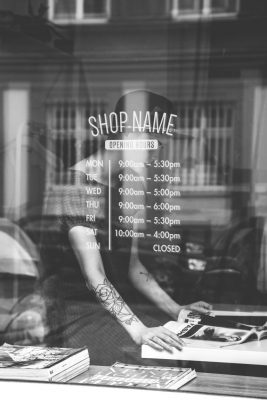 Open Business Hours Sign Personalised Open Business Hours Sign for ...