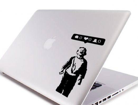 iHeart Nobody Likes Me Laptop Sticker | Unique Small Stickers | Banksy ...