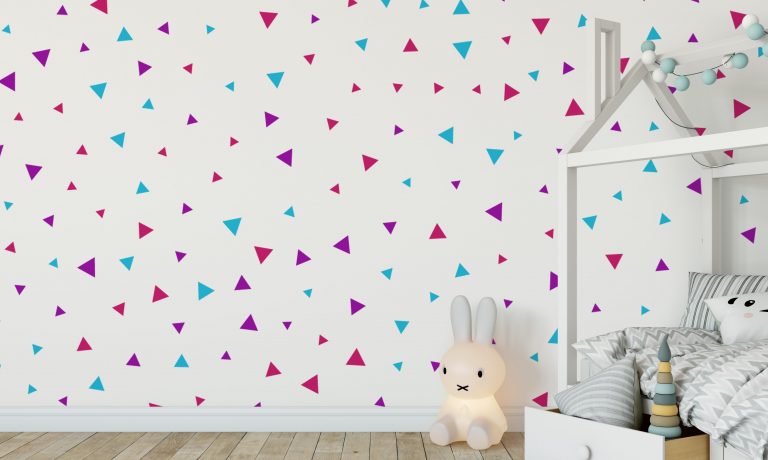 Triangle Wall Stickers | Trendy Nursery Ideas | Colourful Wall Stickers