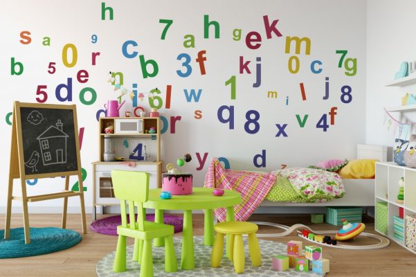 Alphabet and Numbers Wall Stickers Pattern - Urban Artwork