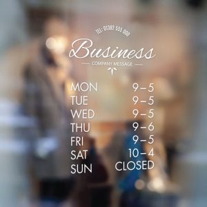 Opening Hours Sign - Opening Times Sign | Urban Artwork