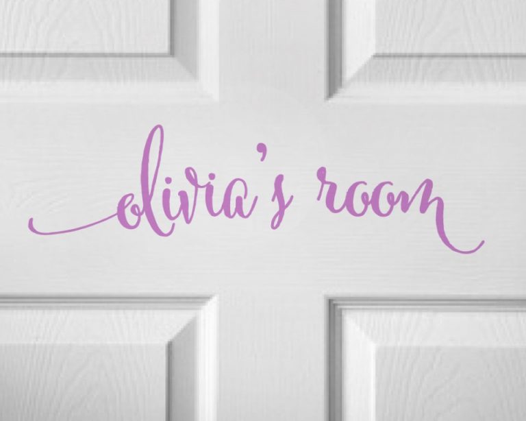 Childrens Door Sticker- Personalised Door Sticker - Childrens Room ...