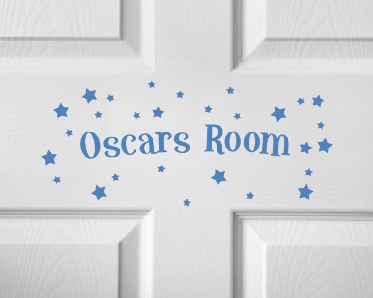Childrens Door Sticker- Personalised Door Sticker - Childrens Room ...