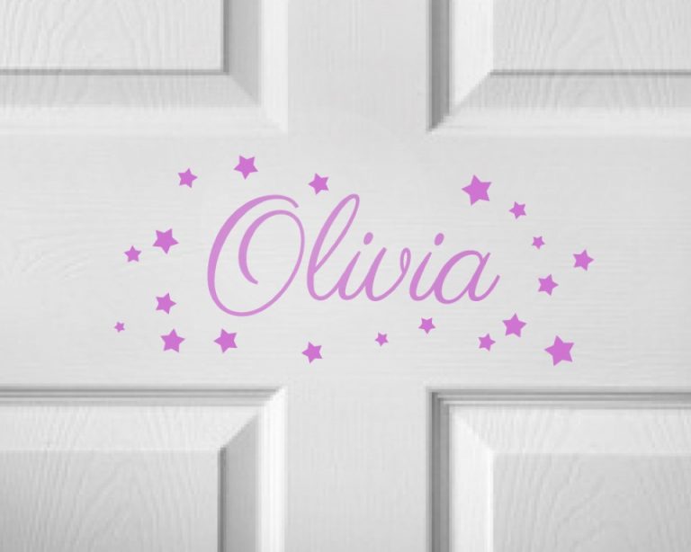 Childrens Door Sticker- Personalised Door Sticker - Childrens Room ...