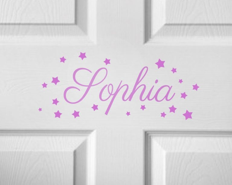 Childrens Door Sticker- Personalised Door Sticker - Childrens Room ...