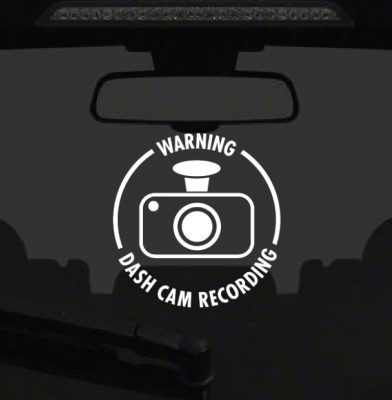 Stylish Dashcam Sticker, Warning Dash Cam, CCTV Stickers, van camera ...