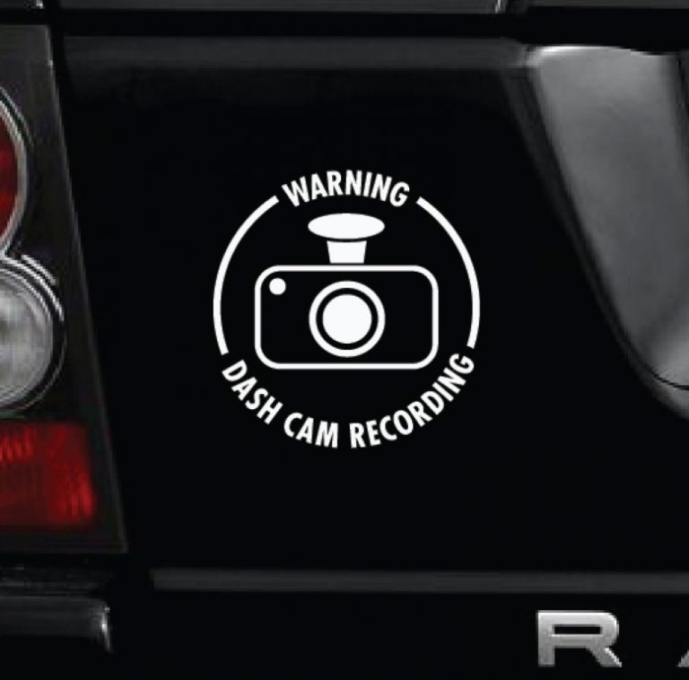 Stylish Dashcam Sticker, Warning Dash Cam, CCTV Stickers, van camera ...