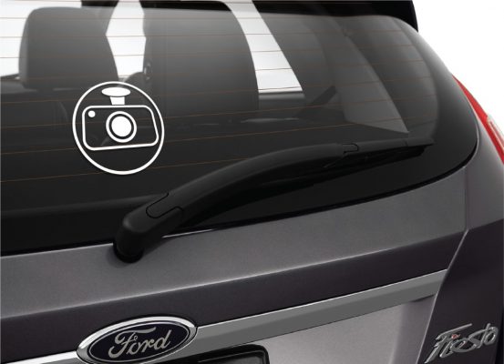 Pack of 4 Dash Cam Sticker, Warning Dash Cam, CCTV Stickers, van camera ...