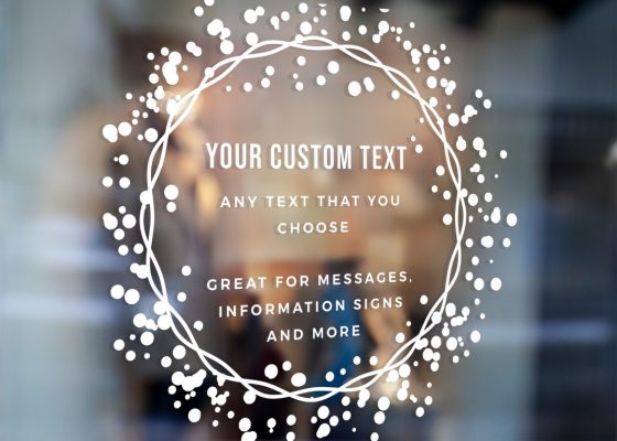 Custom Sign - Any Text Custom Made Sign Sticker Decal v10