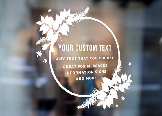 Custom Sign - Any Text Custom Made Sign Sticker Decal v30