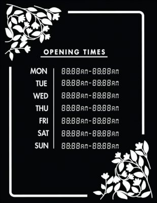 Printable Opening Hours Sign - Hours of Operation Printable Instant ...
