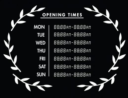 Printable Opening Hours Sign - Hours of Operation Printable Instant ...