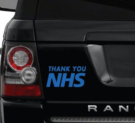 Free Thank You NHS Car and Window Sticker (3 Pack)